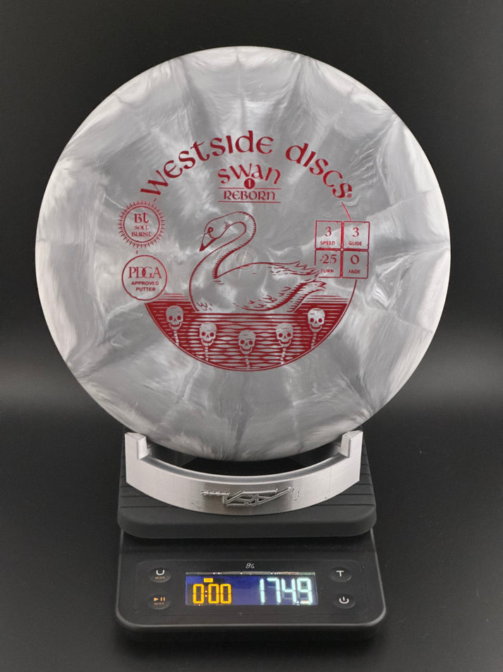 Westside Discs BT Soft Burst Swan 1 Reborn 175g (Grey) – Variety Disc Golf